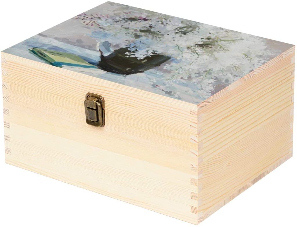 Custom logo wood gift box big size | Custom Wooden Box