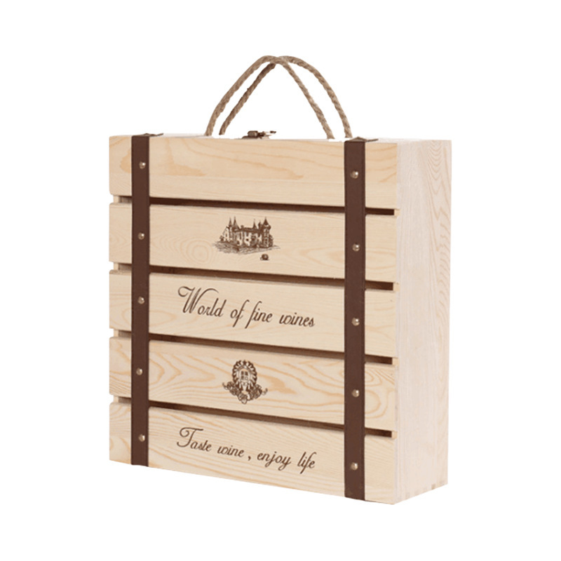 High quality hollow wooden wine boxes | Custom Wooden Box
